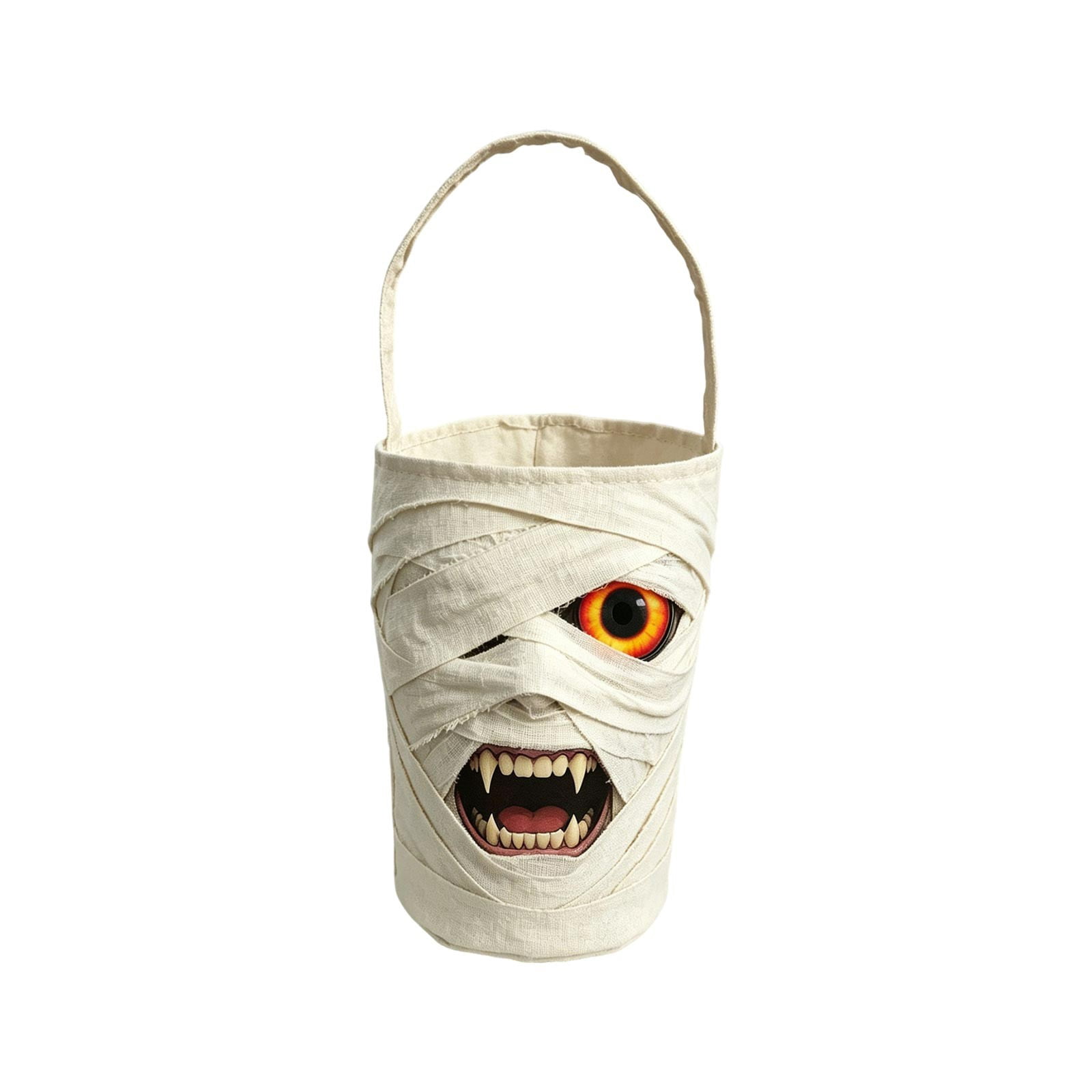 HOARBOEG Halloween Candy Bag with Mummy Print, Trick or Treat Tote ...