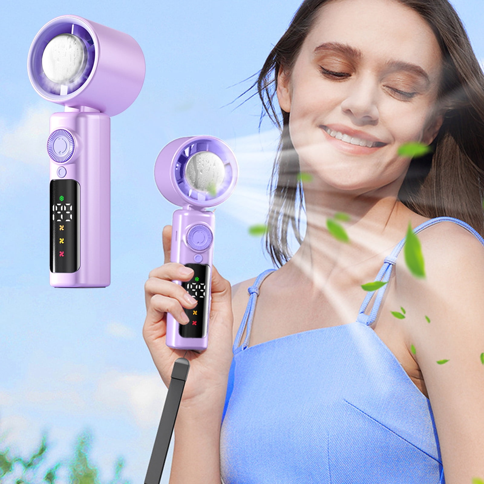 HOARBOEG Handheld Fan Rechargeable, USB Handheld Fans Silent Portable ...