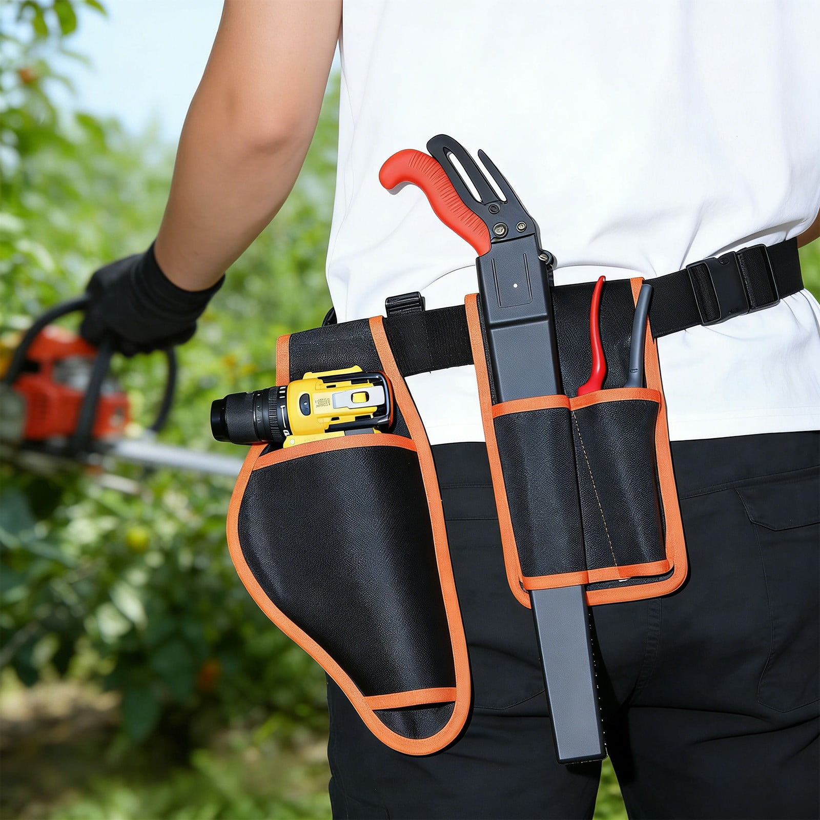HOARBOEG Heavy Duty Tool Belt for Men, Detachable Work Belt with ...