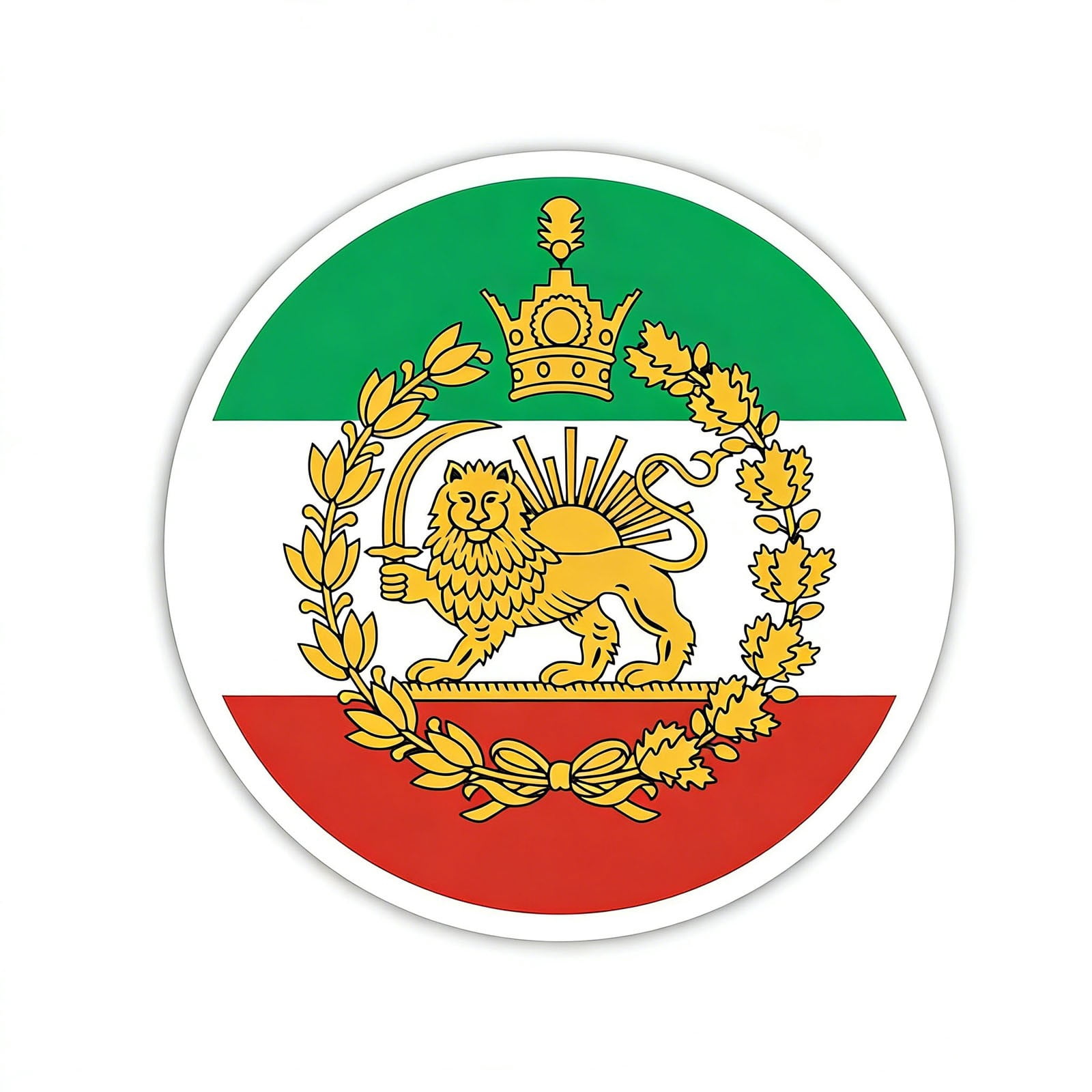 HOARBOEG Iran Flag Car Stickers Pack of 5, Vinyl Decals for Car Bumper ...