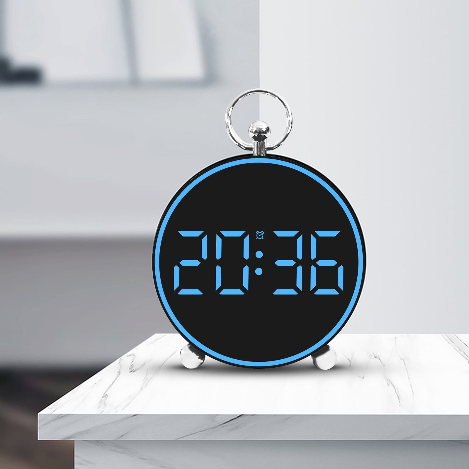 HOARBOEG LED Digital Alarm Clock with Temperature Display ABS Plastic ...