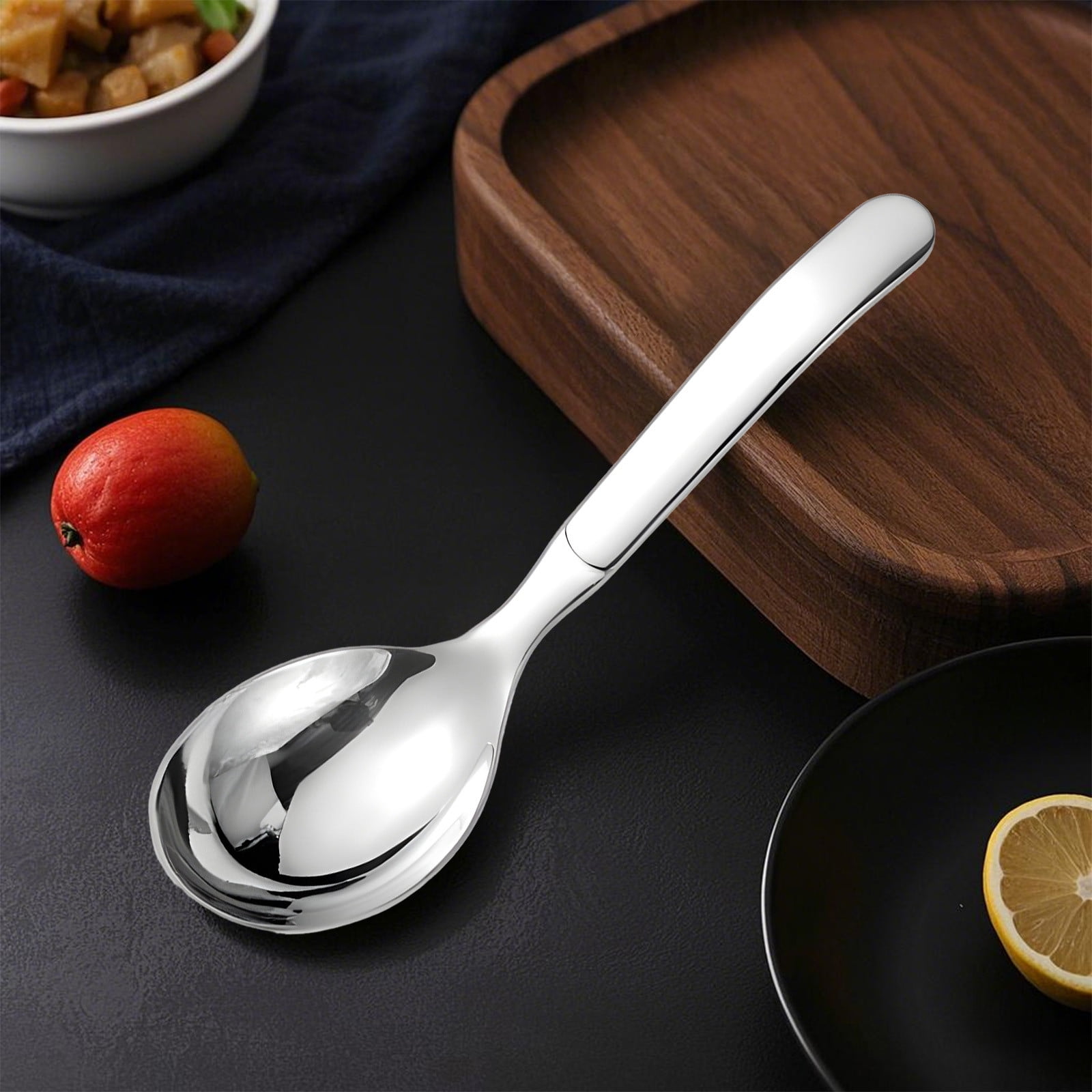 HOARBOEG Long Handle Large Tablespoon 316 stainless Steel Soup Spoon ...