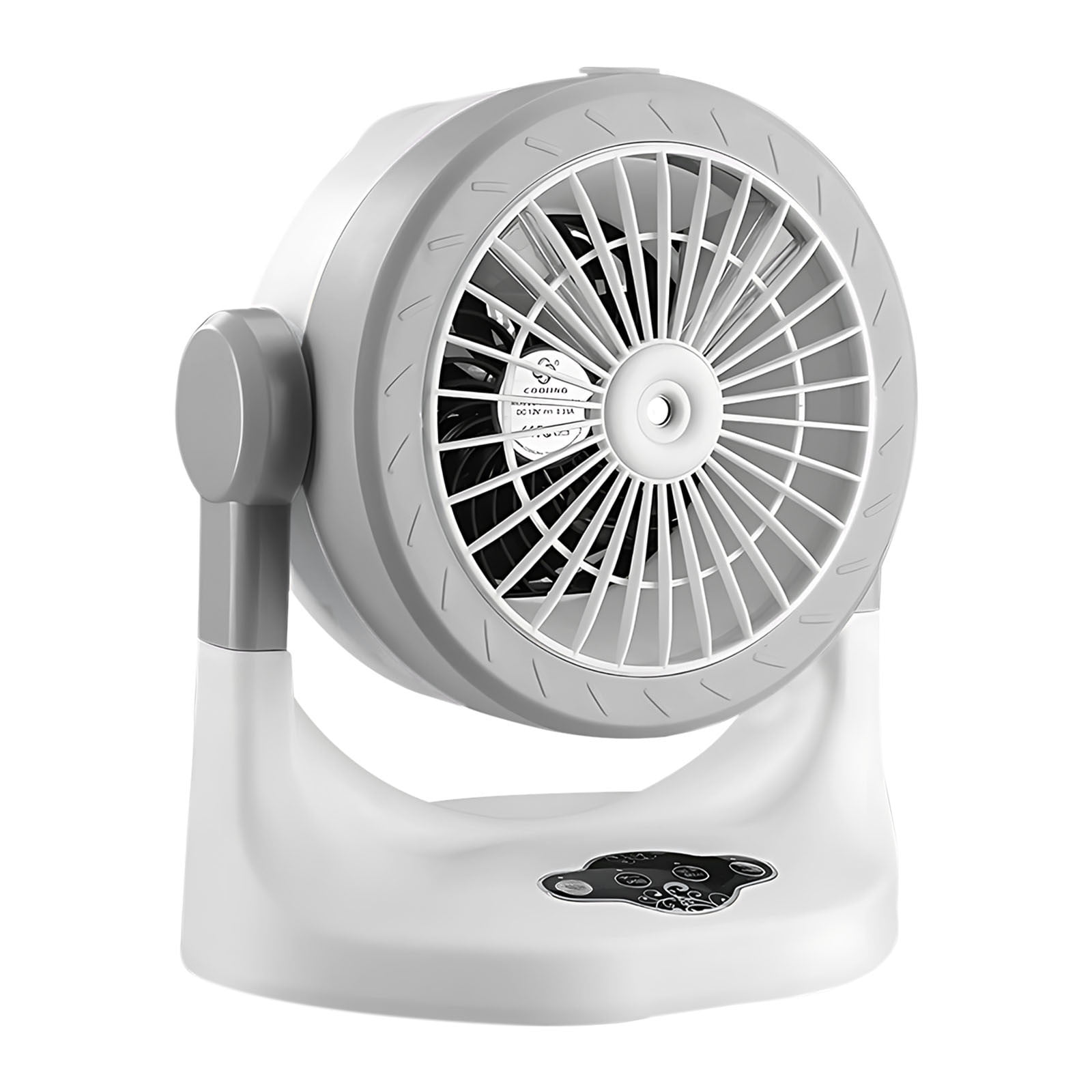 HOARBOEG Mini USB Mist Fan - 3 Speed Colorful LED Small Fan with ...