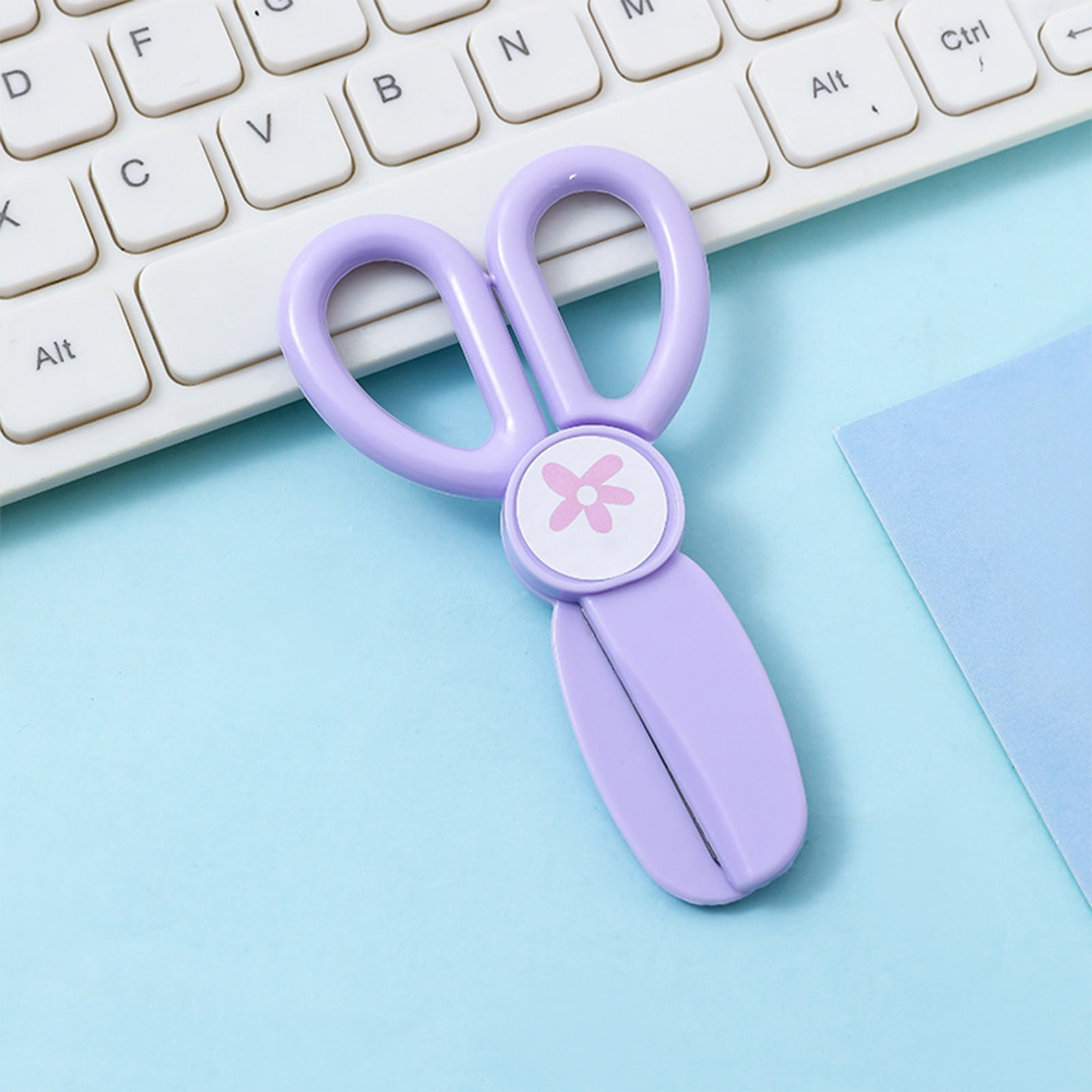 HOARBOEG Multi-Purpose Mini Portable Scissors Colorful Round Tip ...