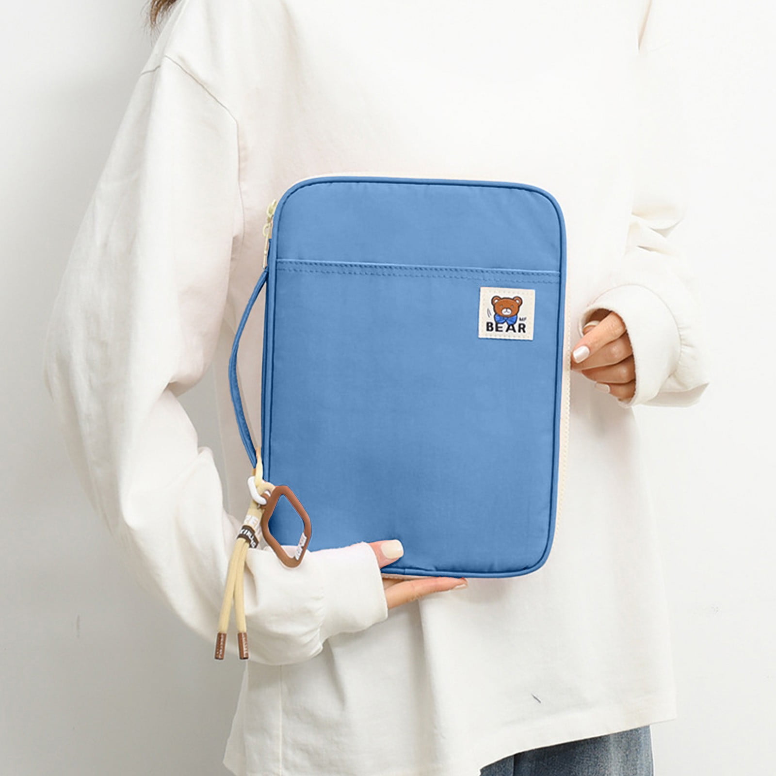 HOARBOEG Nylon Multi-Layer Tablet Sleeve Organizer Pouch, Water ...