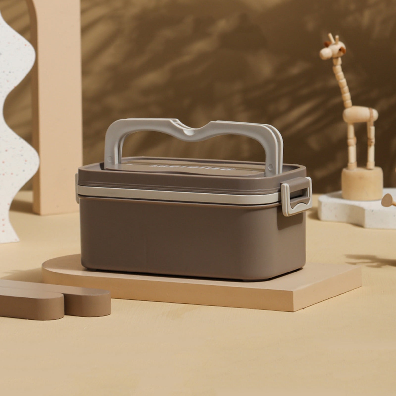 HOARBOEG Portable Microwave-Safe Bento Lunch Box, Multi-Layer Plastic ...