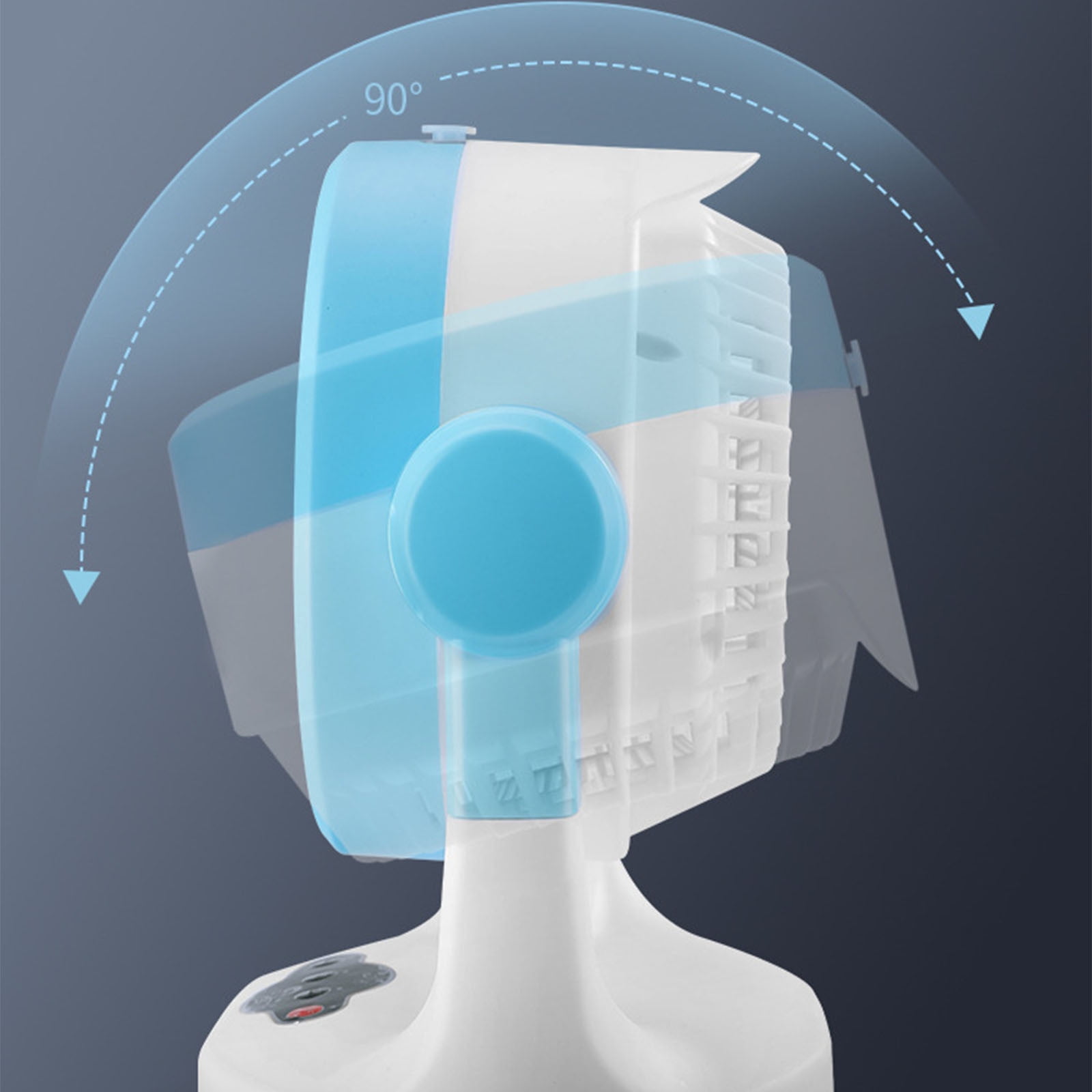 HOARBOEG Portable Misting Fan 3 Speed Colorful Desk Personal Fan with ...