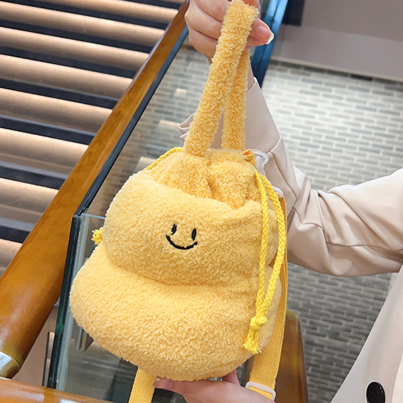 HOARBOEG Shoulder Bag Cute Fuzzy Crossbody Bag Handbag For Women Poop ...