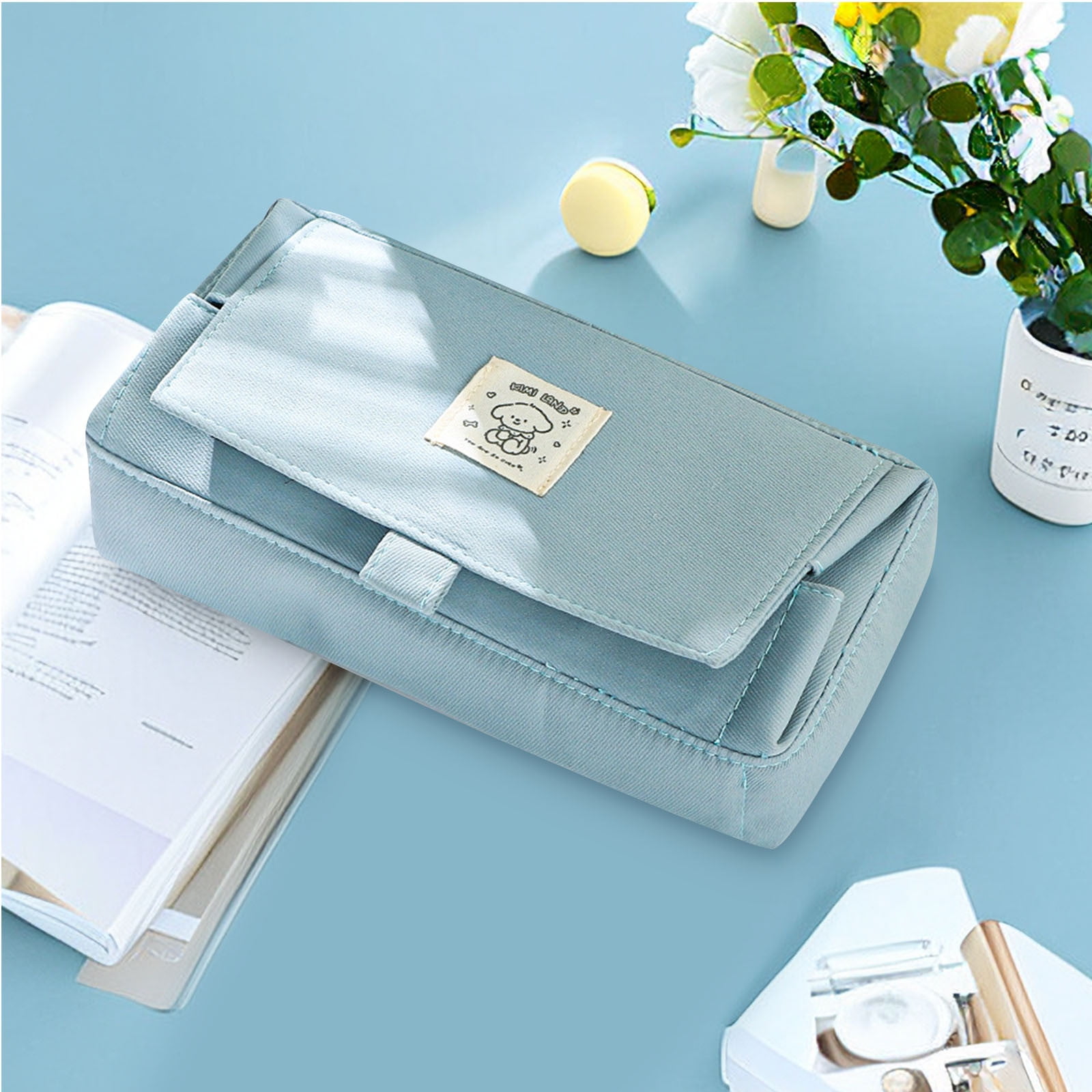 HOARBOEG Simple Style Cotton Rope Pencil Holder - Large Capacity Multi ...