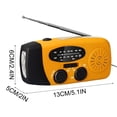 HOARBOEG Solar Hand Crank Emergency Radio with AM/FM/Weather Band ...