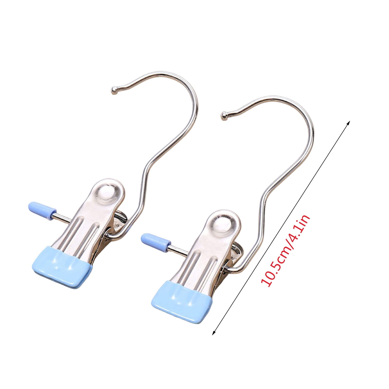 HOARBOEG Stainless Steel Heavy Duty Hanger Clips - 50 Pack Space Saving ...