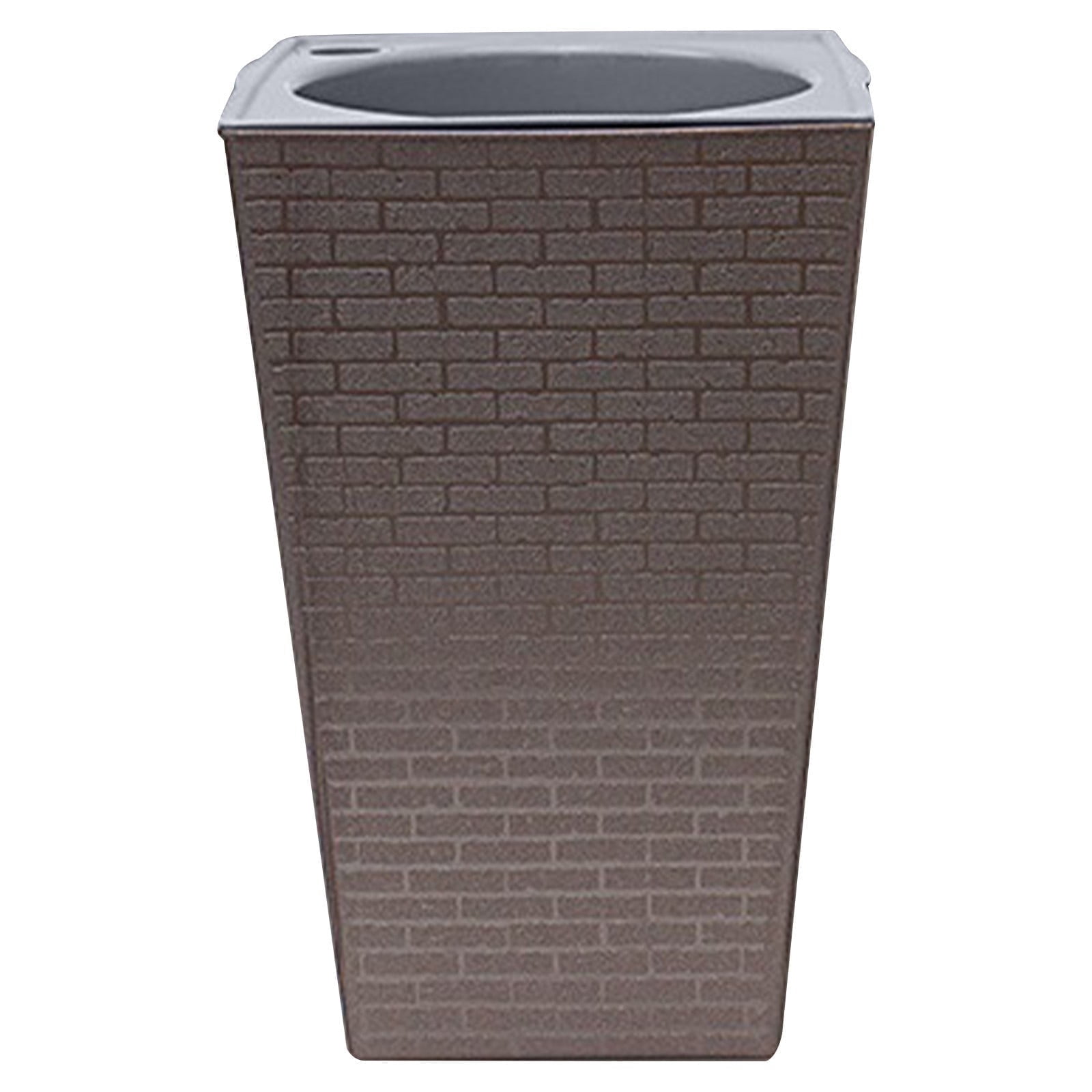 HOARBOEG Tall 10in Large Flower Pot Outdoor, Tall Flower Pots Outdoor ...