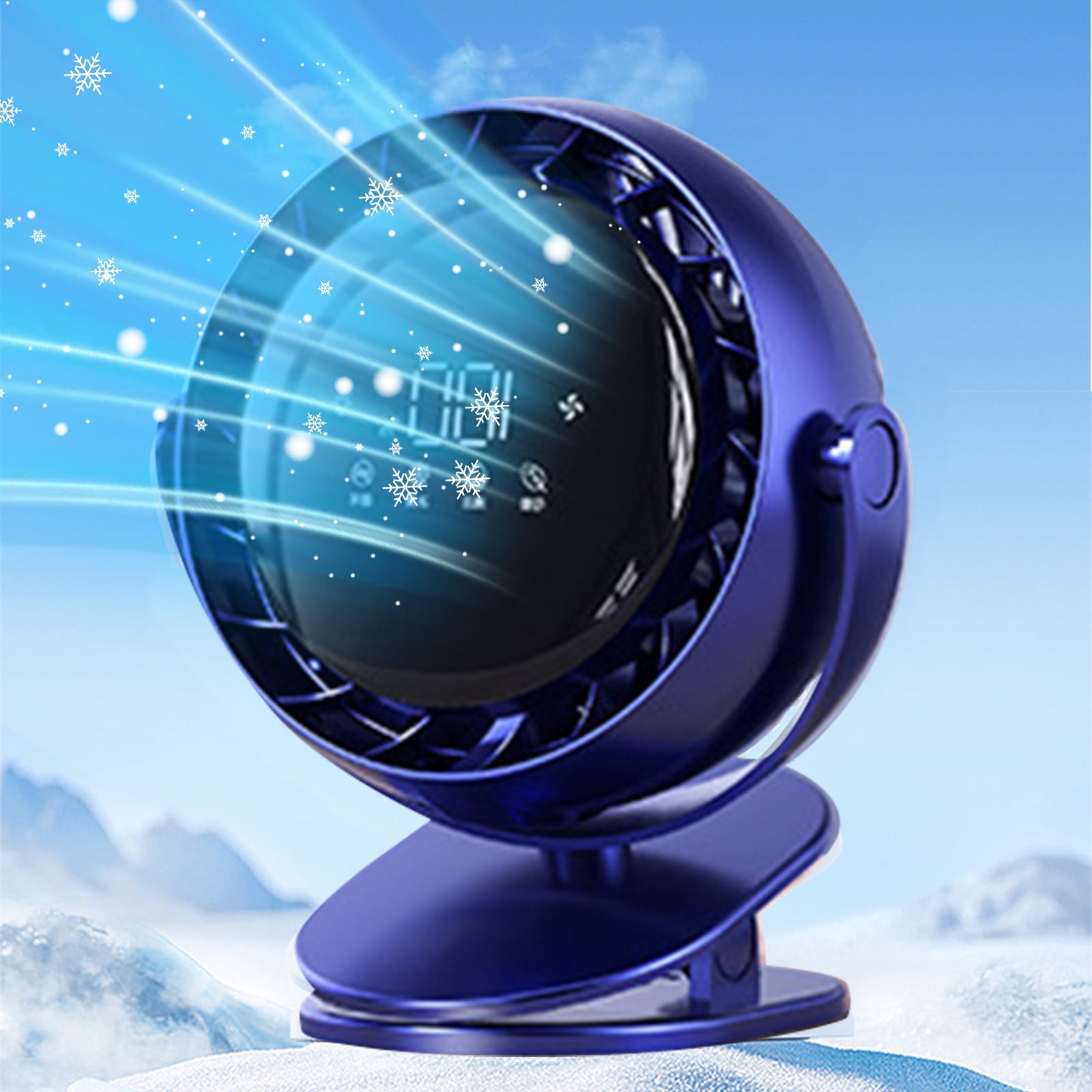 HOARBOEG USB Chargeable Portable Air Cooler Fan with 4-Speed Settings ...