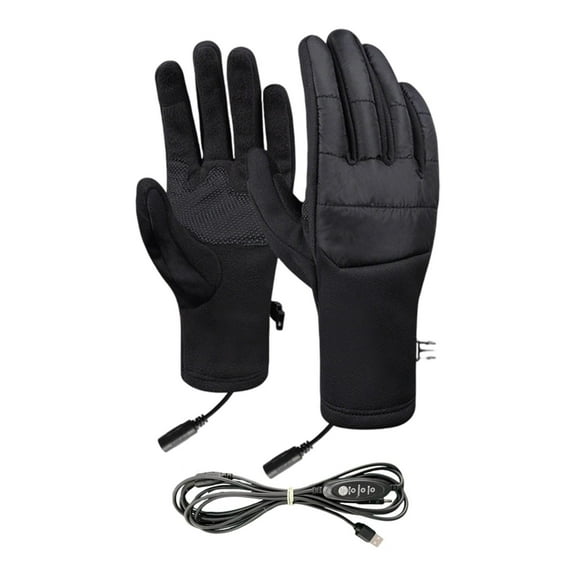 HBBKVI USB Heated Gloves with 3-Level Adjustable Heating, Waterproof ...