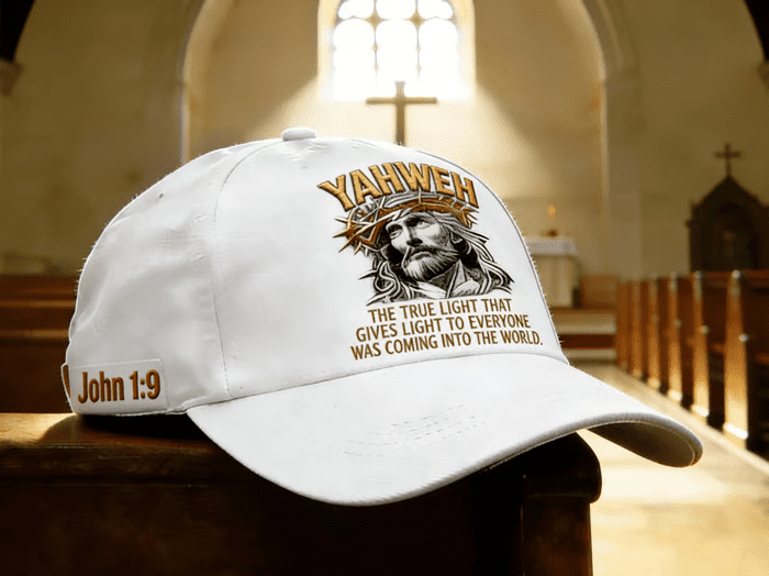 HOARBOEG YAHWEH Christian Baseball Cap, The True Light John Embroidered ...