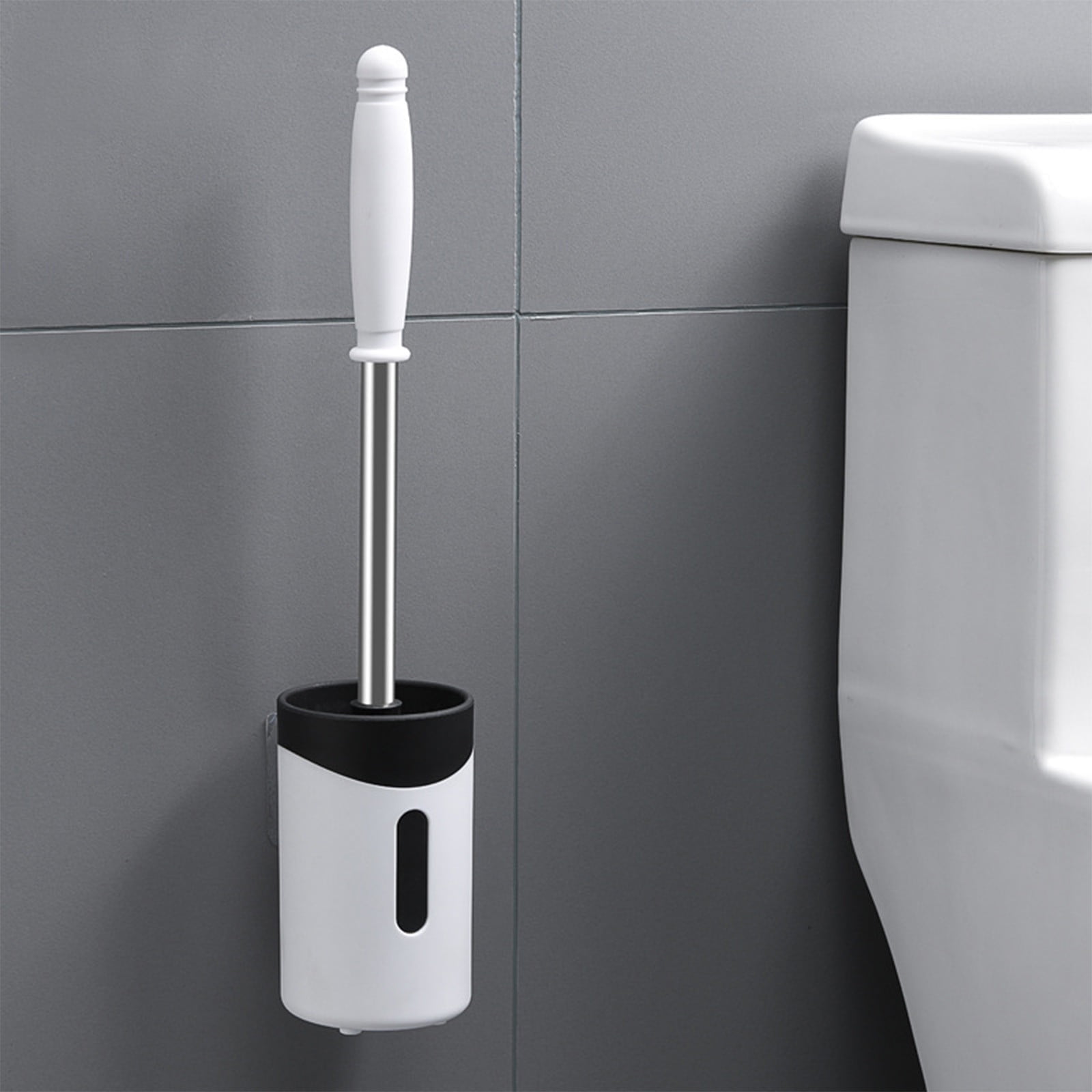 HOARBOEG bathrooms Soft Bristle Commode Brush Set Toilet Bowl Brush and ...
