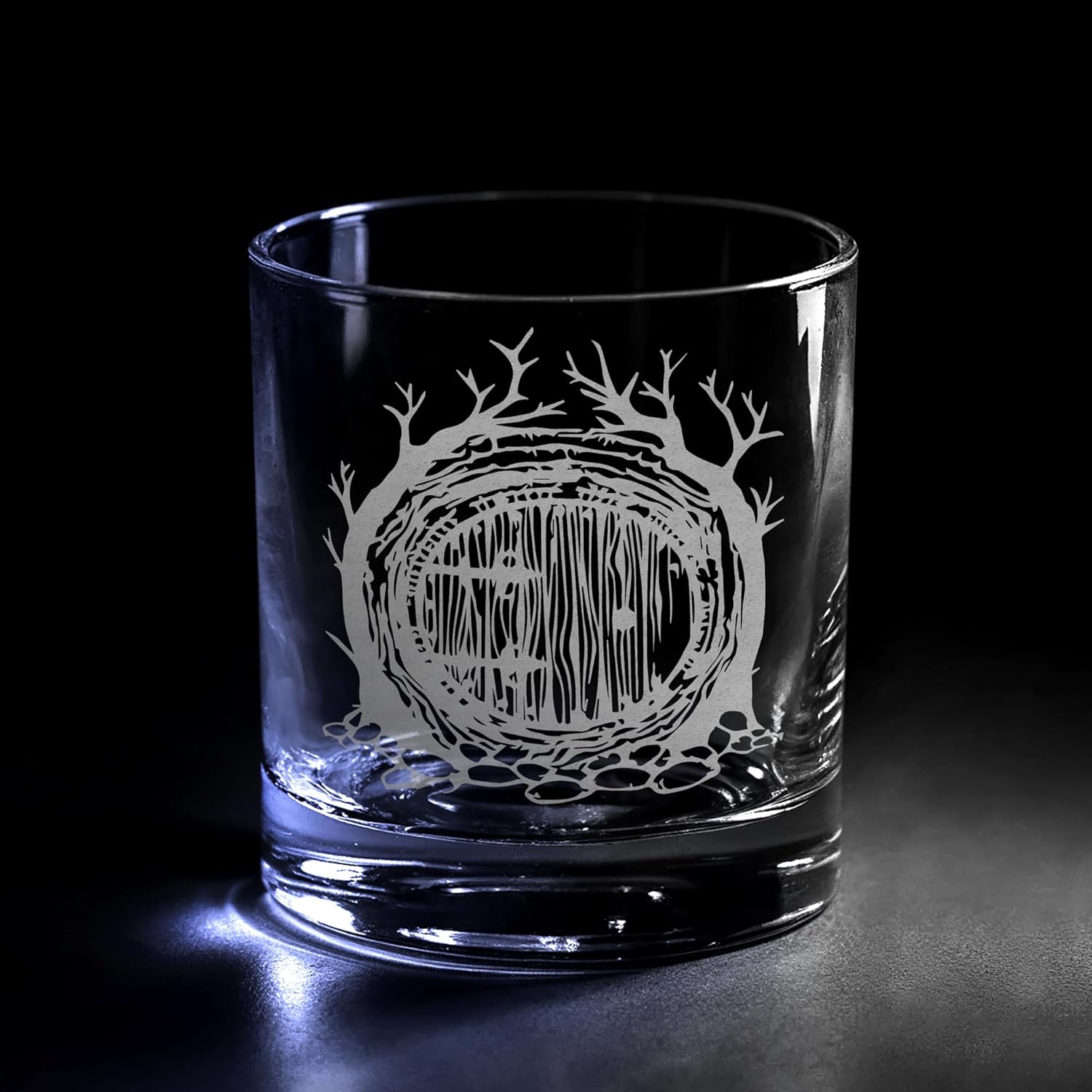 HOBBITON HOUSE Engraved Whiskey Glass with Fantasy Themes | Unique ...