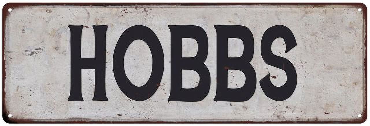 HOBBS Vintage Look Rustic Chic Metal Sign 8x24 108240036290 - Walmart ...