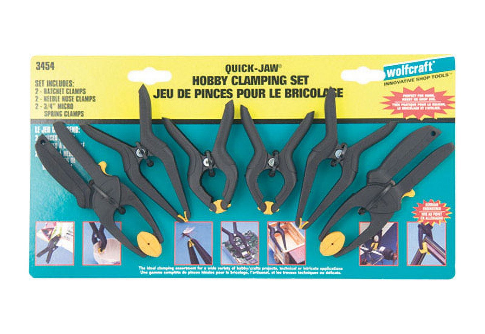 HOBBY CLAMPS 6PC by WOLFCRAFT MfrPartNo 3454 - Walmart.com