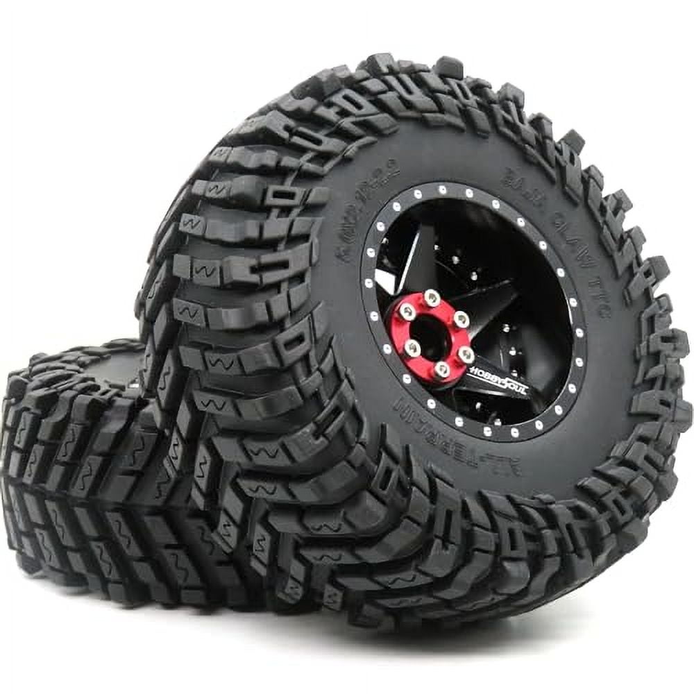HOBBYSOUL Soft Sticky 2.2 Tires Tall 127mm & 2.2 Beadlock Wheels ...