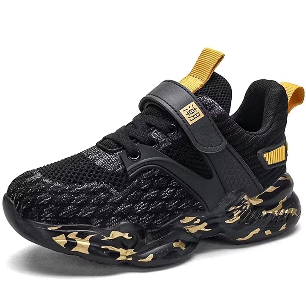 HOBIBEAR Boys Sneakers Kids Running Lightweight Breathable Sport Tennis Shoes（Toddles/Little ...