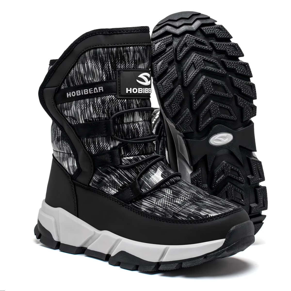 Snow Boots Winter Waterproof Slip Resistant Cold Weather Shoes For Boys 1061