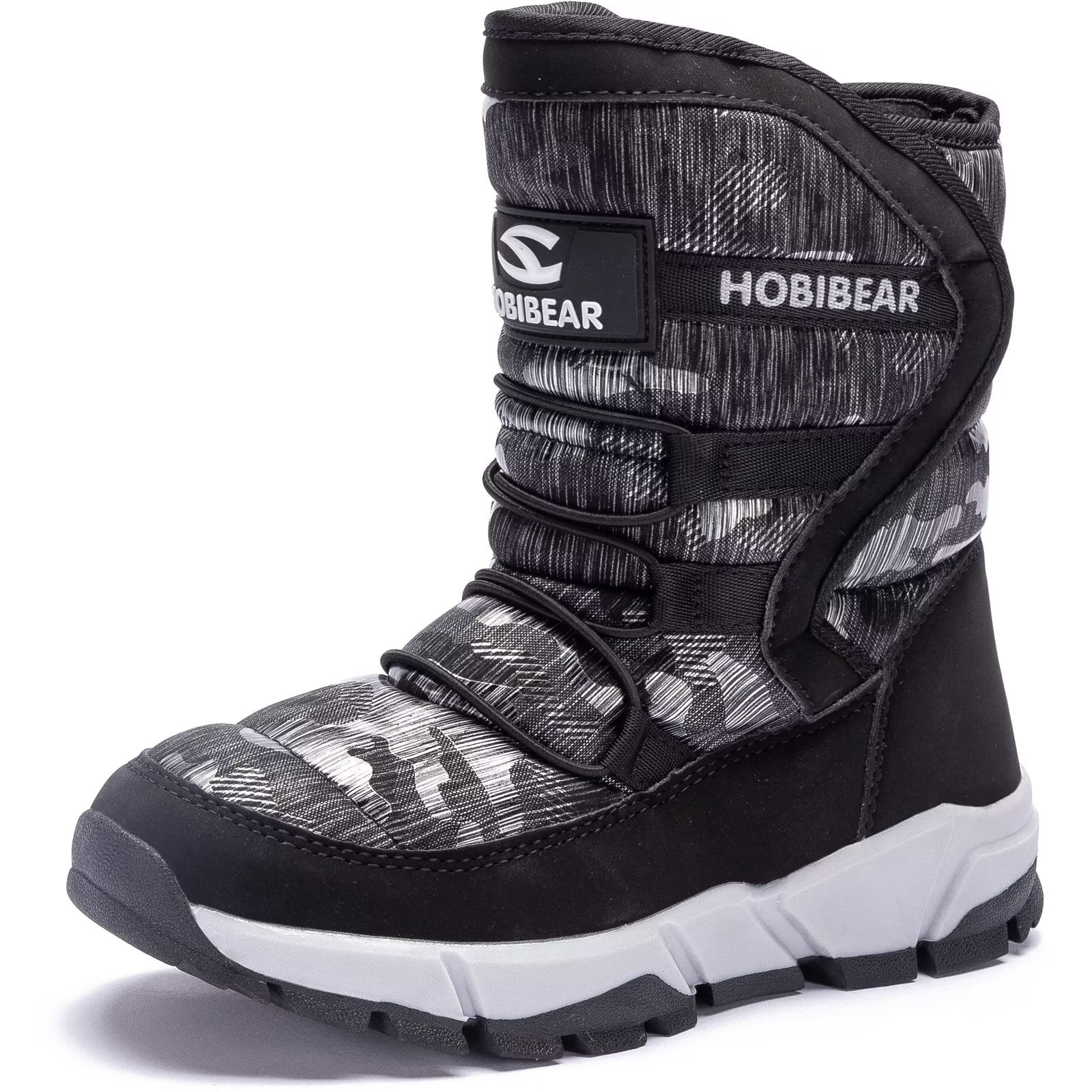 HOBIBEAR Boys Warm Insulated Hiking Snow Boots, Waterproof & Slip ...