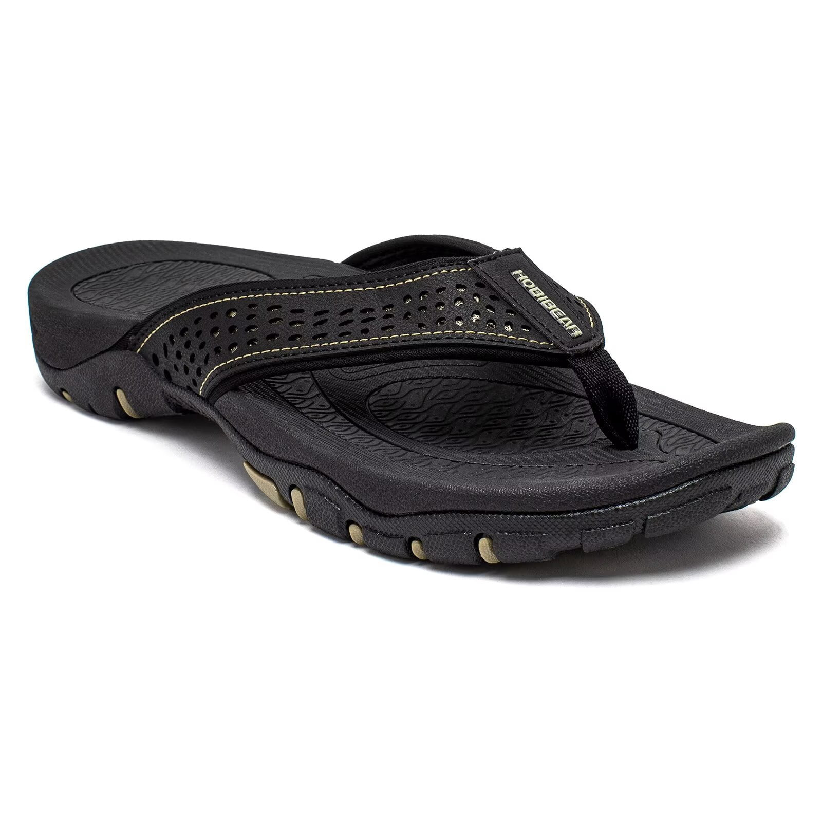 Hobibear Mens Flip Flop Sandals, Arch Support, Orthotic for Plantar ...