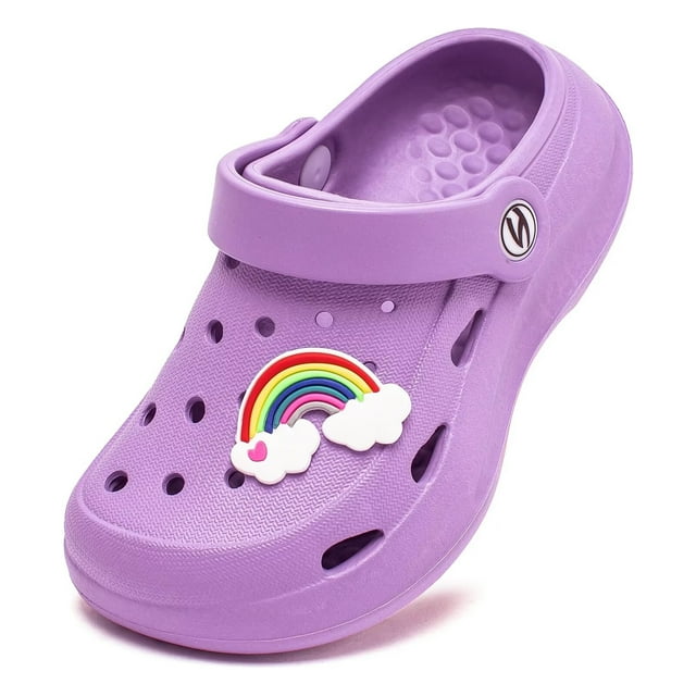 HOBIBEAR Classic Children's EVA Garden Shoes, Water Slip Beach Clogs ...