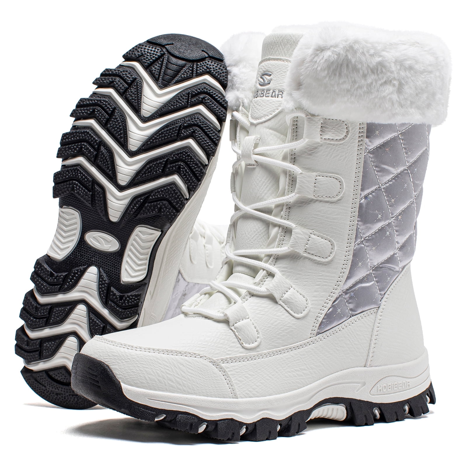 HOBIBEAR Women's Waterproof Snow Boots, Anti-Slip, Cold Weather Winter ...