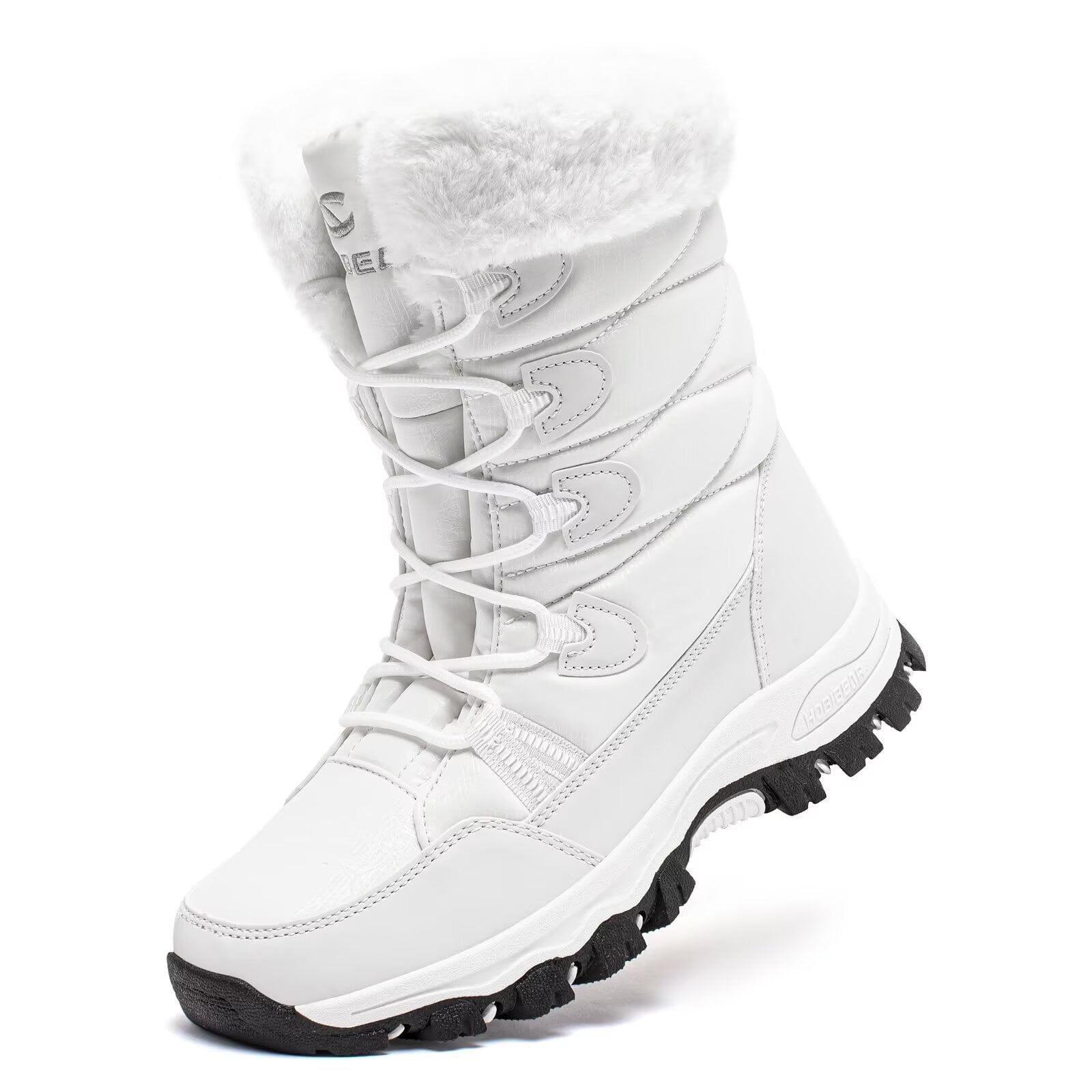 HOBIBEAR Women's Waterproof Snow Boots, Lightweight, Warm, Faux Fur Lined, Mid-Calf, Winter ...