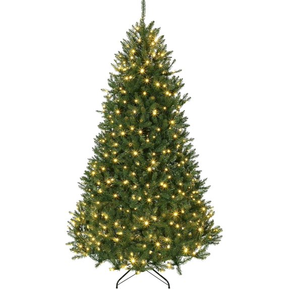HOBLO 7.5FT Christmas Tree,Premium Pine Xmas Tree with 1000 Branch Tip ...