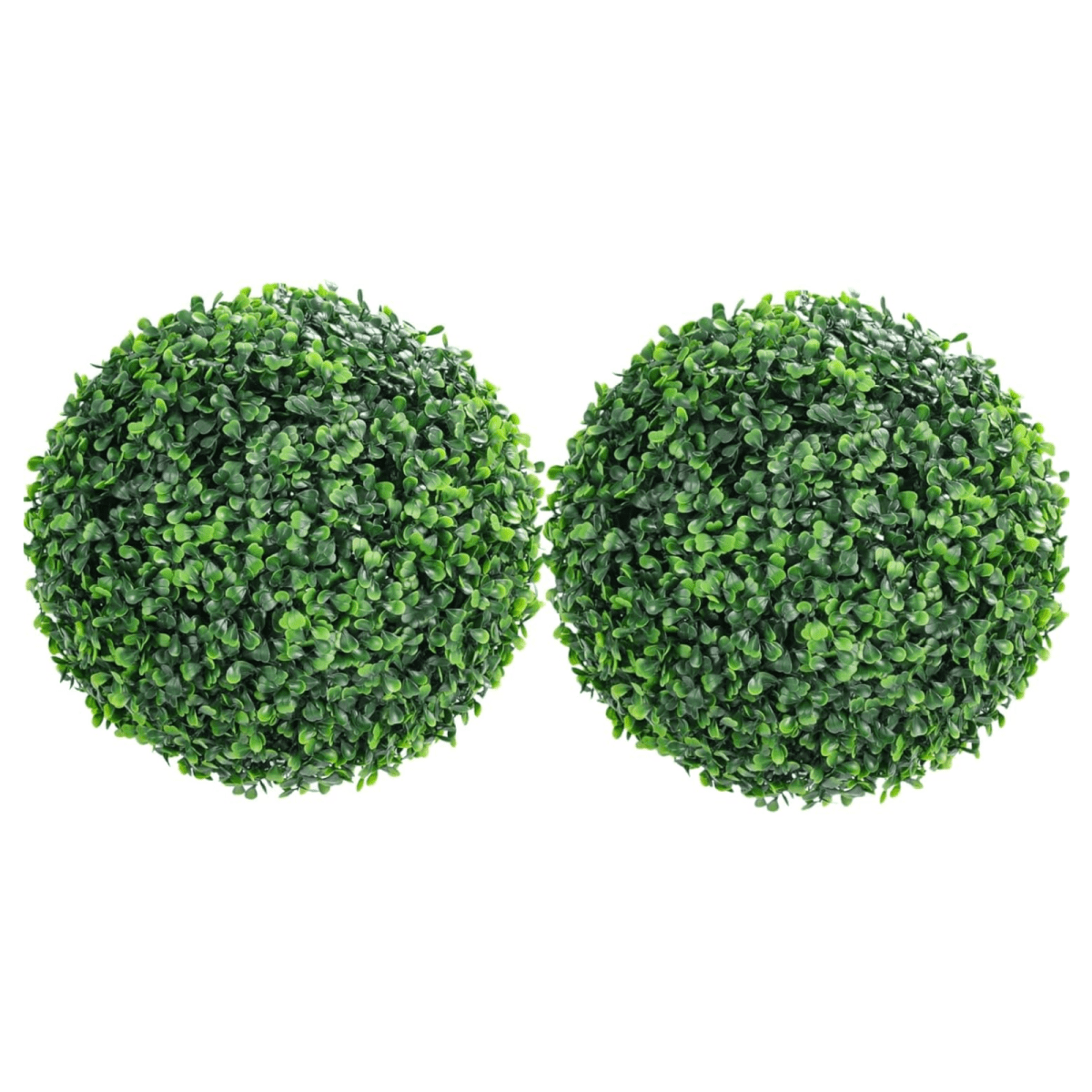 HOBLOC Artificial Boxwood Topiary Balls - Set of 2 Weather-Resistant ...