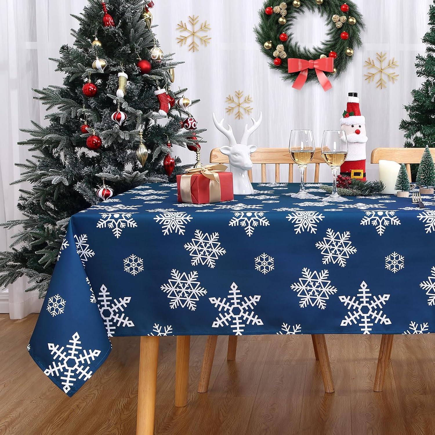 HOBLOC Christmas Tablecloth,Christmas Table Cloths for Christmas Picnic ...