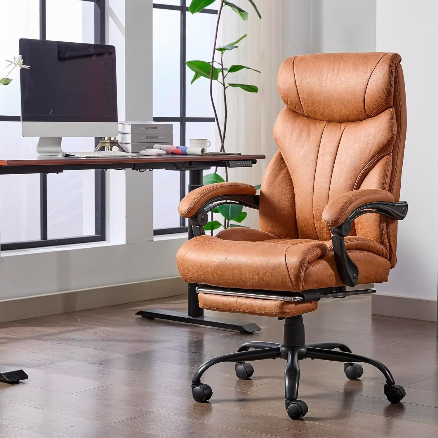 HOBLOC Ergonomic Office Chair, Big and Tall Home Office Chair, Wide ...