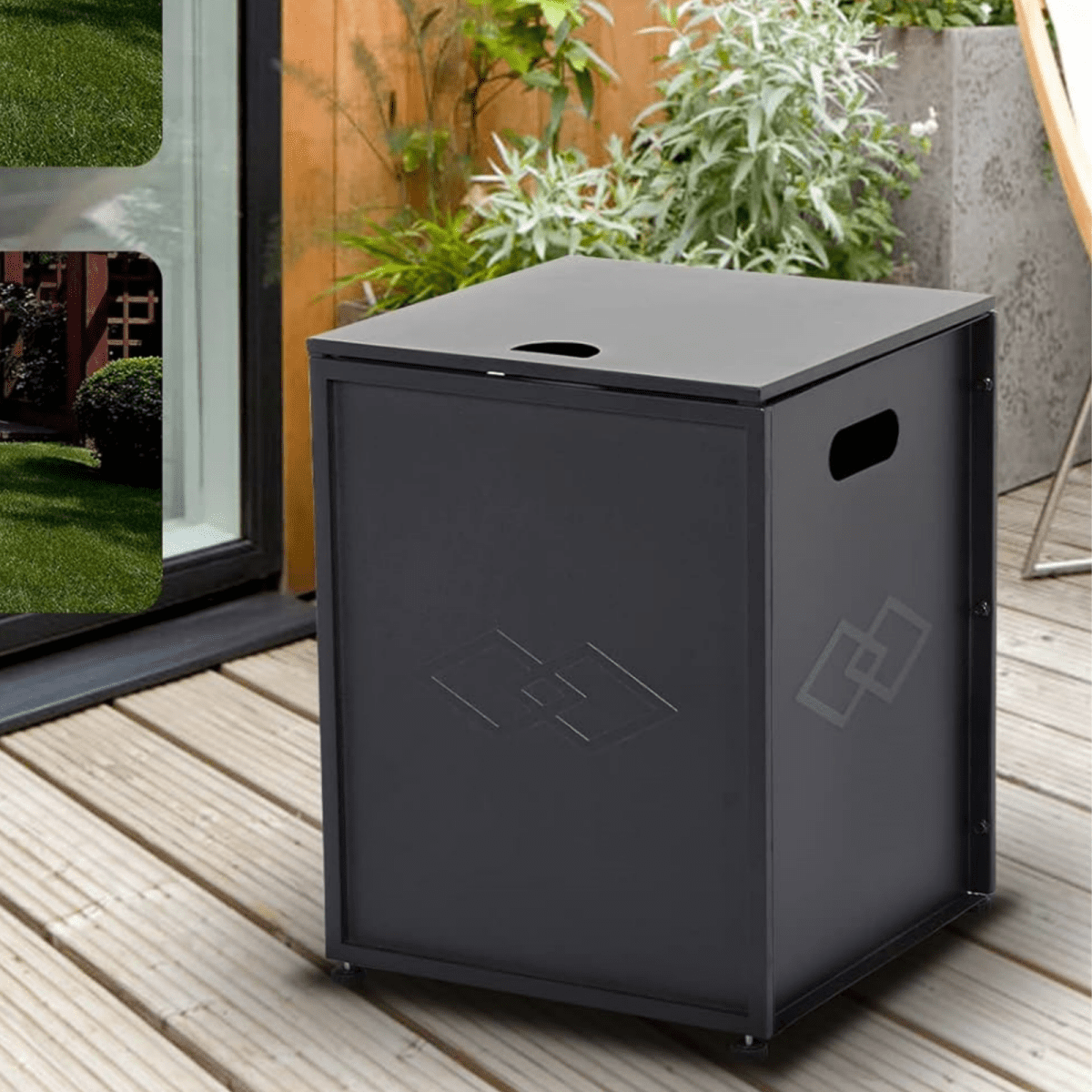 HOBLOC Propane Tank Cover Table for Gas Fire Pits, 20 lbs Propane Tank ...