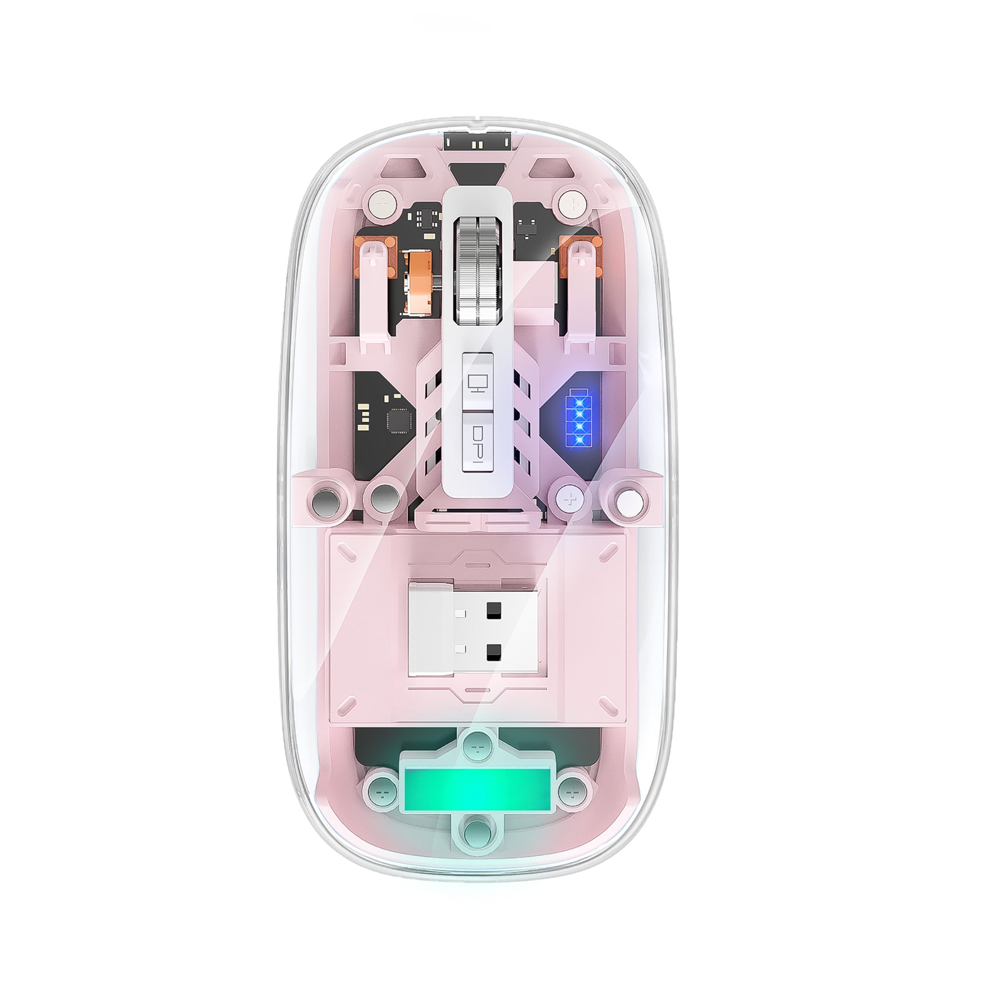 HOCO Slim Wireless Mouse,2.4 GHz with USB Receiver,2400 DPI Optical ...