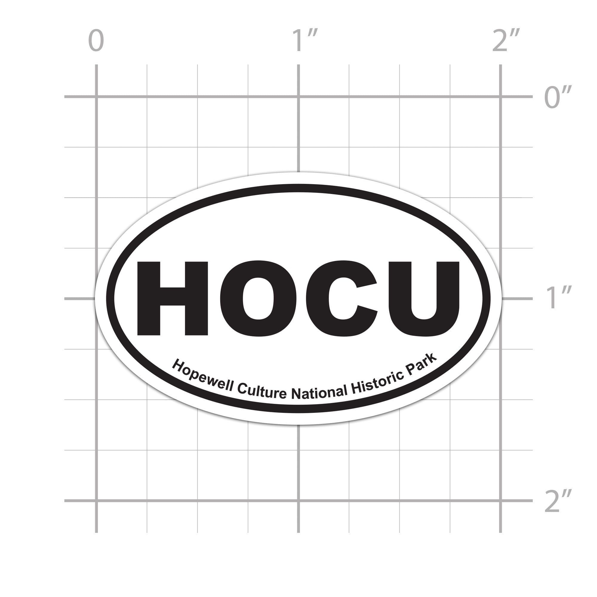 HOCU Hopewell Culture National Historic Park Sticker for water bottle ...