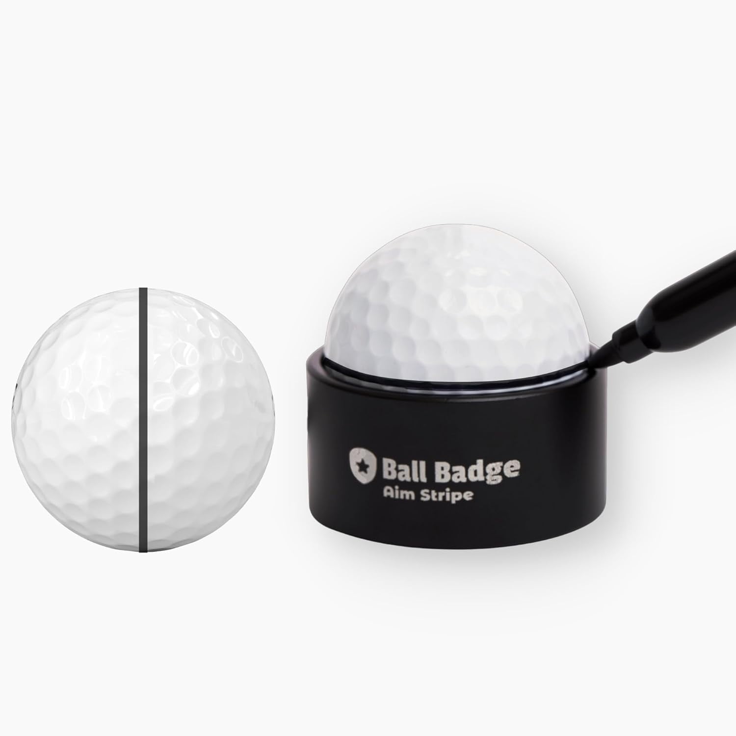 HODL 21 Ball Badge Aim Stripe - 360 Degree Golf Ball Line Marker Kit w ...