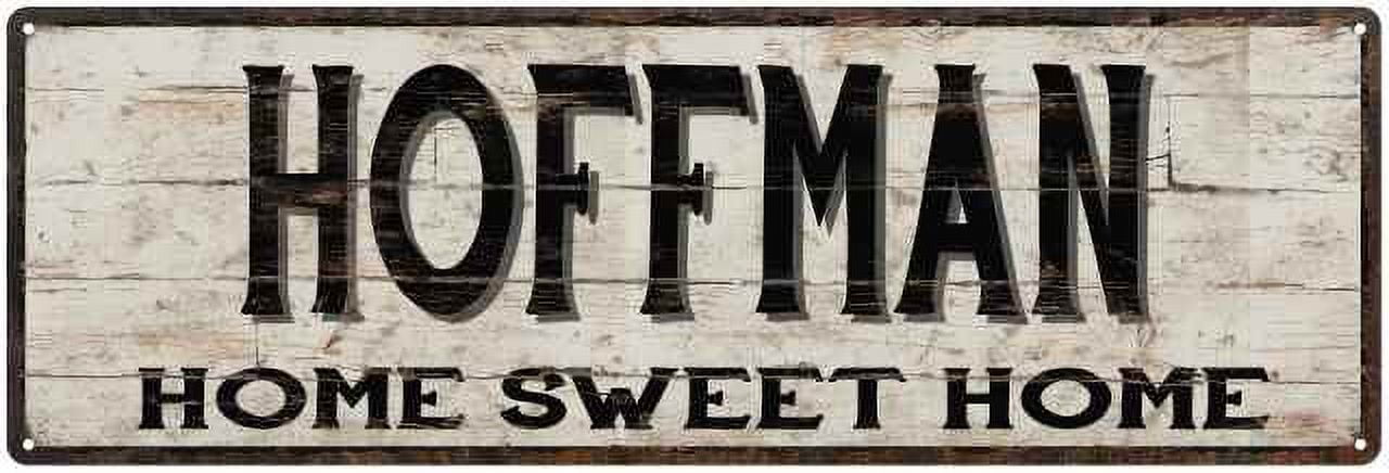 HOFFMAN Rustic Home Sweet Home Sign Gift 8x24 Metal Decor 108240084195 ...