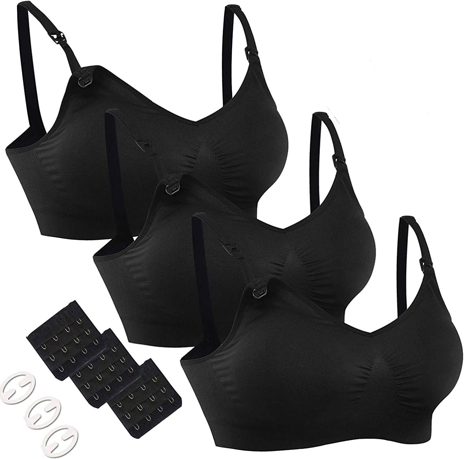 HOFISH Women's Full Cup Lightly Padded Wirefree Maternity Breastfeeding ...