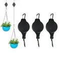 HOGXUAE 3Pcs Upgraded Retractable Plant Hanger,Plant Pulleys for ...