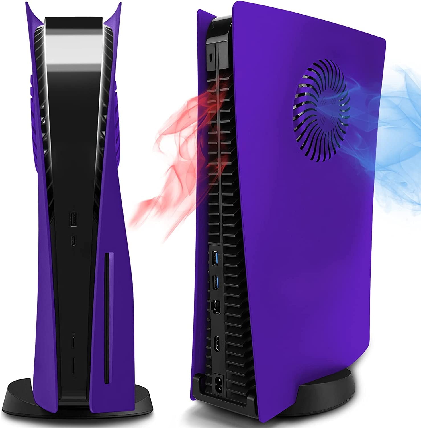 HOH Face Plates for PS5 Disc Edition with Cooling Vent, Replacement ...