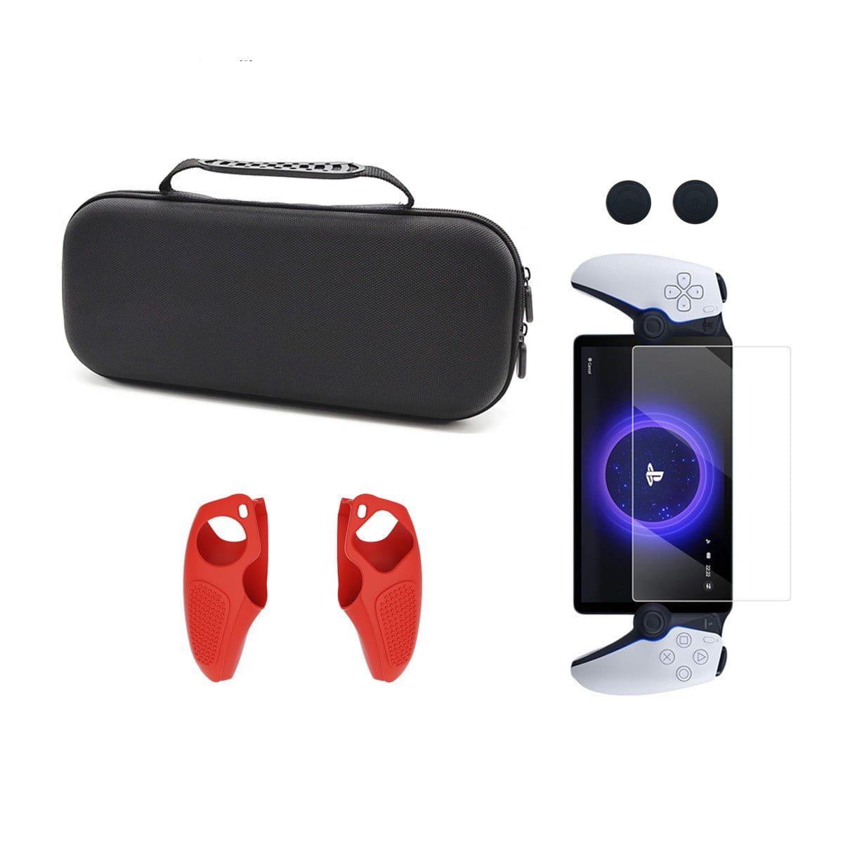 HOH for PS Portal Storage bag + Screen Protector + Joystick Caps+ ...