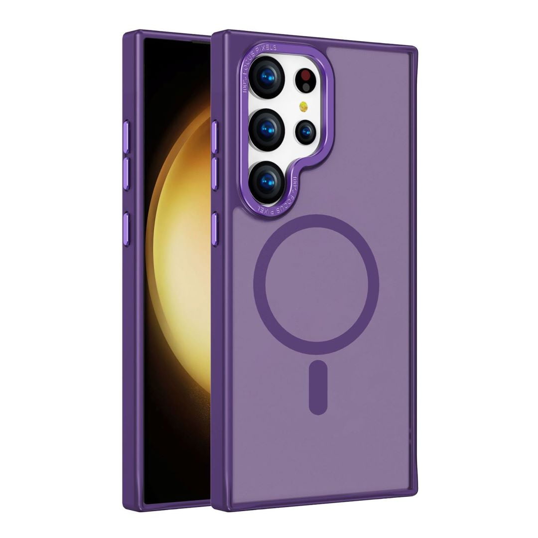 HOH for Samsung Galaxy S24 Ultra S24 Plus S24 Magnetic MagSafe Case Frosted Hard PC Matte Slim ...