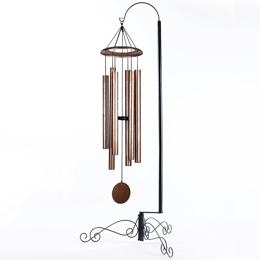 HOHIYA 59 Inch Large Wind Chime Stand Shepherd Hook for Hummingbird ...