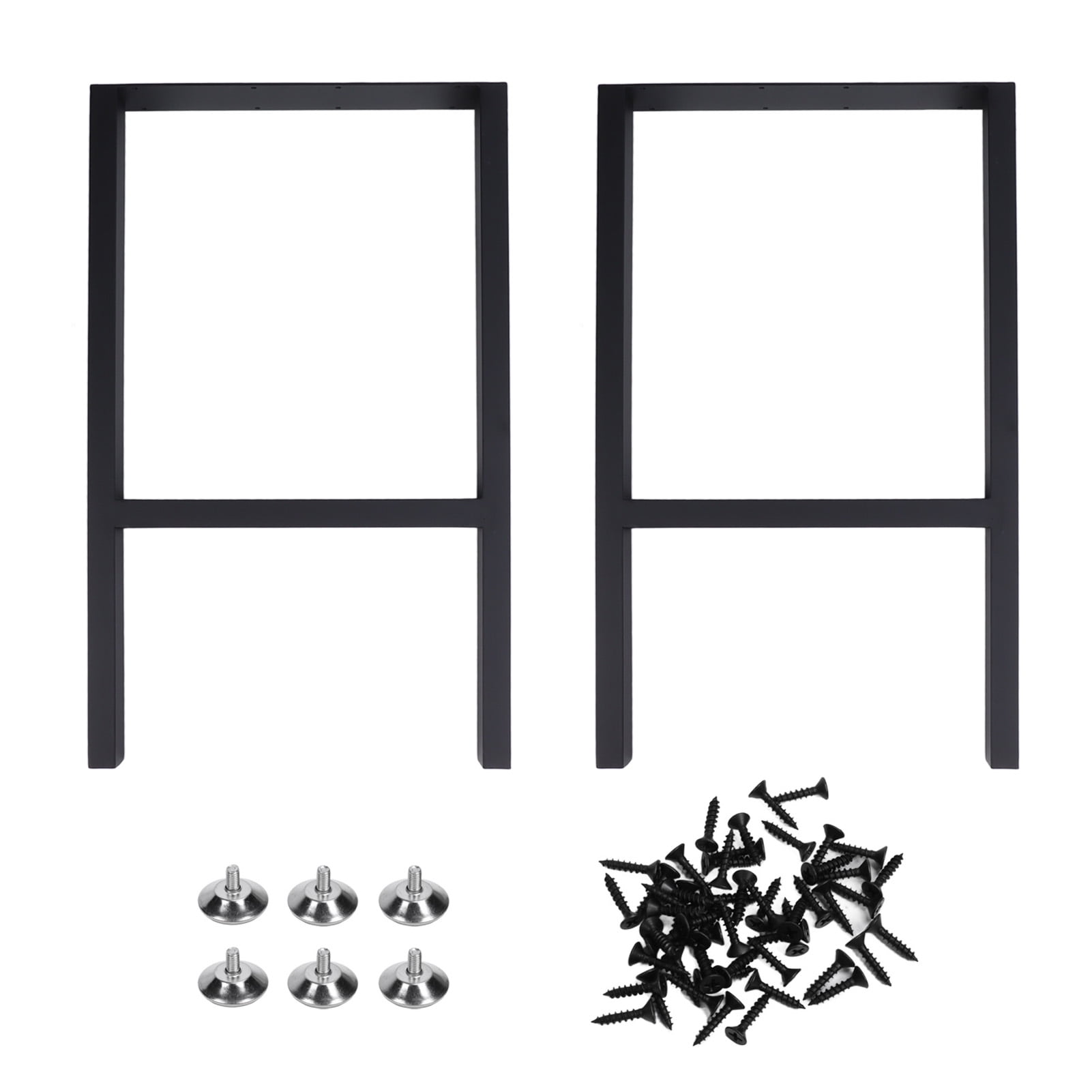 HOHXFYP 2Pcs Metal Legs for Table, 28 Inches Tall H-Shape Dining Table ...