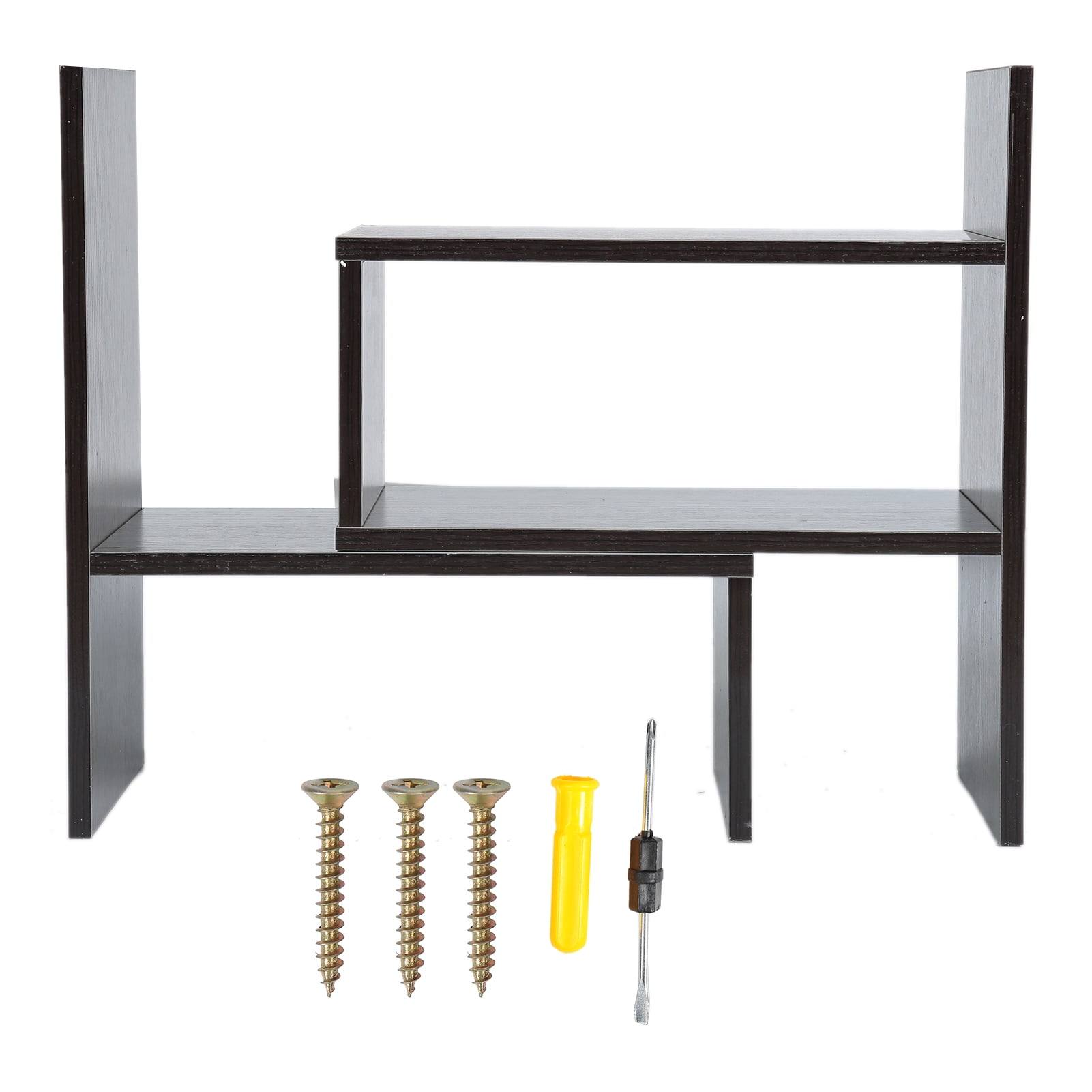 HOHXFYP Expandable Desktop Bookshelf, Adjustable Desktop Bookshelf ...