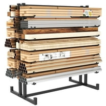 Heavy-Duty 7-Tier Storage Rack - 2000lb Load Rating Adjustable Lumber ...