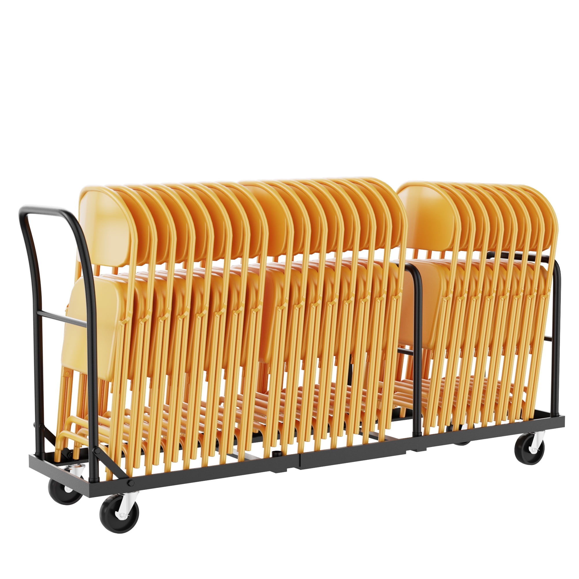 HOHYN Industrial Folding Chair Hand Truck | 2000LB Capacity, 4-Wheel ...